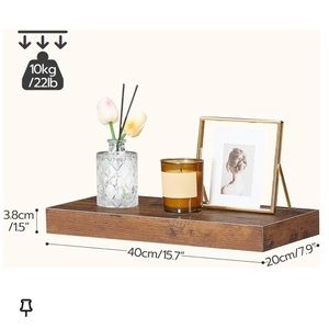 Wall Decor | Dark Wood Floating Shelf | Poshmark